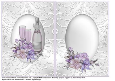 Insert to Wedding/anniversary Card Front - CUP360957_1483 | Craftsuprint