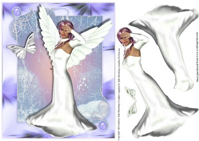 The White Angel Card Topper - CUP369714_1483 | Craftsuprint