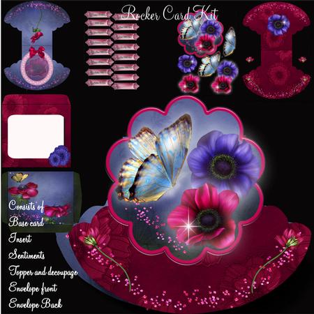 Wonderful Anemone Rocker Card Kit - CUP401000_1483 | Craftsuprint