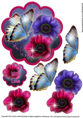 Gorgeous Anemone Scalloped Topper - CUP404786_1483 | Craftsuprint