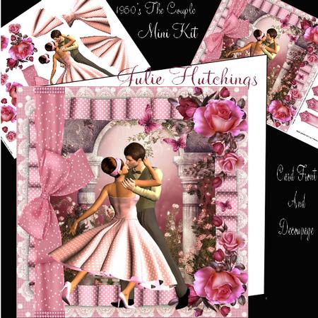 1950's the Couple Card Front Mini Kit - CUP442252_1483 | Craftsuprint