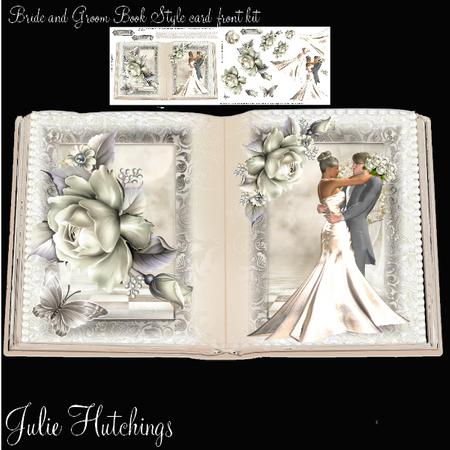 The Bride and Groom Book Style Card Front - CUP518371_1483 | Craftsuprint