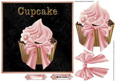 Gorgeous Cupcake Card Front - CUP544526_1483 | Craftsuprint