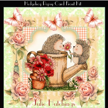 Hedgehog Popsy Card Front Kit - CUP602803_1483 | Craftsuprint