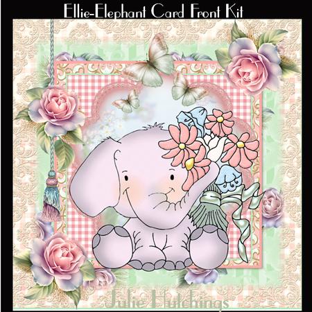 Ellie-elephant Card Front Kit - CUP603256_1483 | Craftsuprint