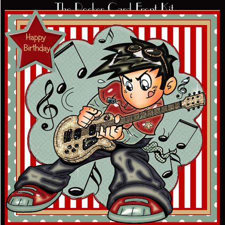 The Rocker Card Front Kit - CUP609809_1483 | Craftsuprint