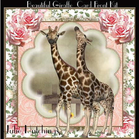The Beautiful Giraffe Card Front Kit - CUP612906_1483 | Craftsuprint