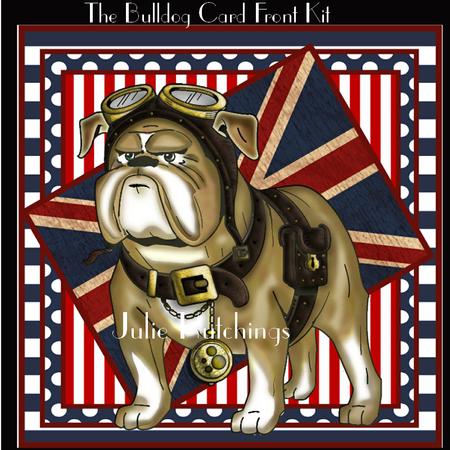 The Bulldog Card Front Kit - CUP616418_1483 | Craftsuprint