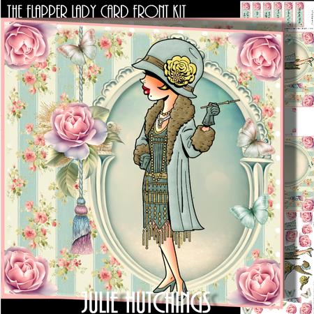 The Flapper Lady Card Front Kit - CUP642987_1483 | Craftsuprint