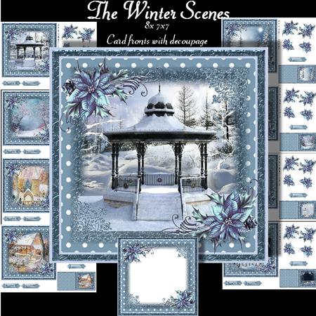 The Winter Scenes Bumper Card Front Kit - CUP647951_1483 | Craftsuprint