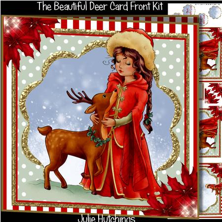The Beautiful Deer Card Front Kit - CUP649690_1483 | Craftsuprint