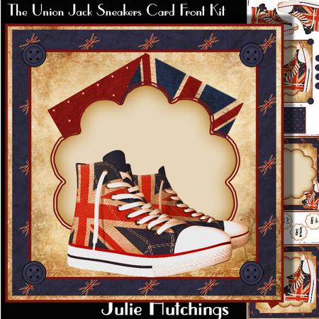 The Union Jack Sneakers Card Front Kit - CUP661590_1483 | Craftsuprint