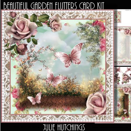 Beautiful Butterfly Garden Card Front Kit - CUP673062_1483 | Craftsuprint