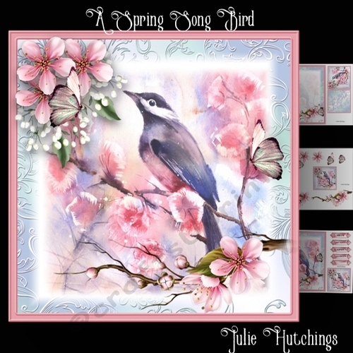 A Spring Song Bird Card Front Kit - CUP810975_1483 | Craftsuprint
