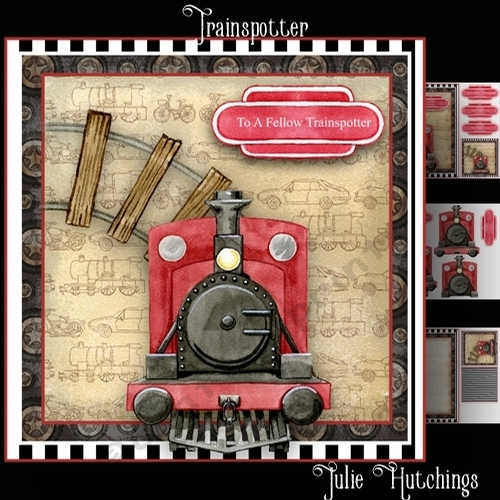 Trainspotter Card Front Kit - CUP830489_1483 | Craftsuprint