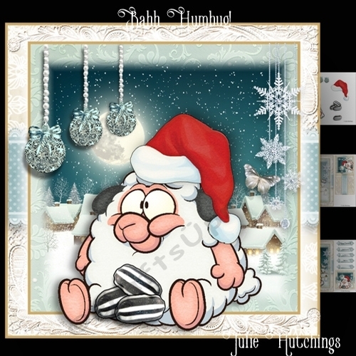 Bahh Humbug! Card Front Kit - CUP840674_1483 | Craftsuprint