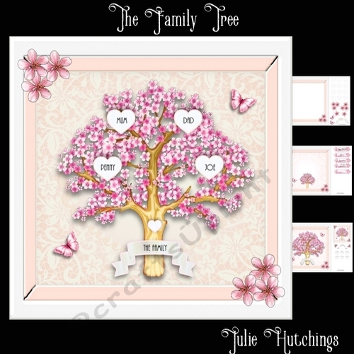 The Family Tree Card Front Kit - CUP853049_1483 | Craftsuprint