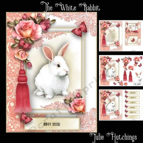The White Rabbit A5 Card Front Kit - CUP857170_1483 | Craftsuprint