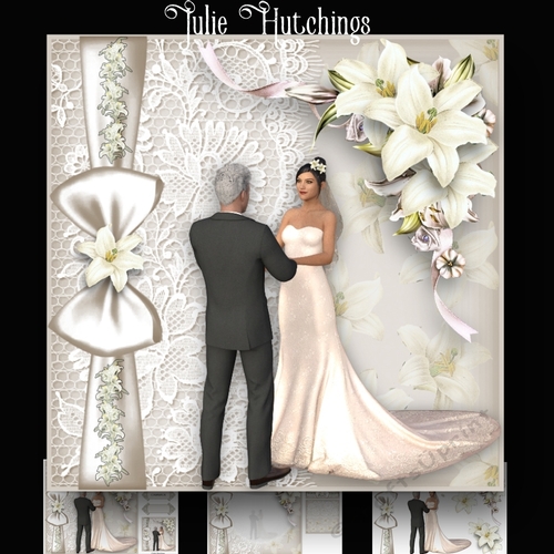 Lilly Wedding Card Kit - CUP901928_1483 | Craftsuprint