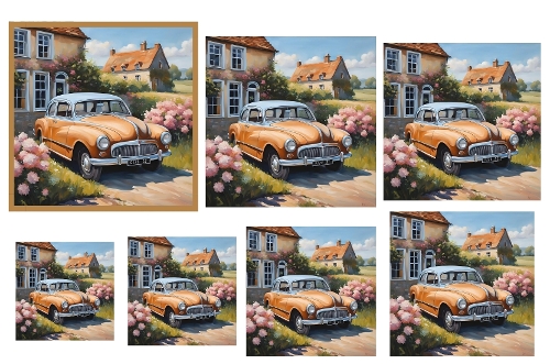 Classic Car Pyramids. - CUP1371886_45928 | Craftsuprint