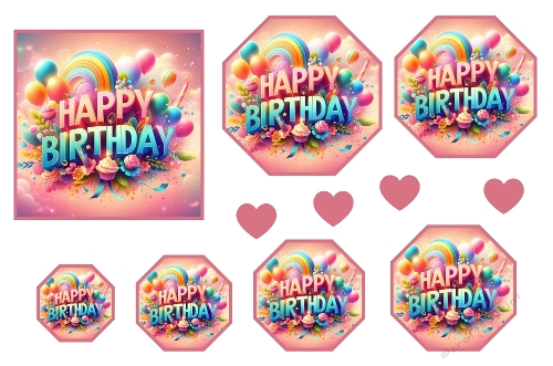 Happy Birthday Pyramids. - CUP1374333_45928 | Craftsuprint