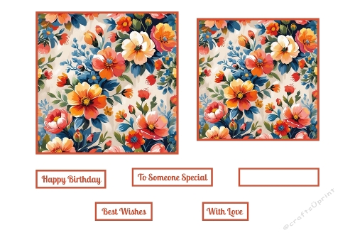 Floral Background Toppers. - CUP1385235_45928 | Craftsuprint