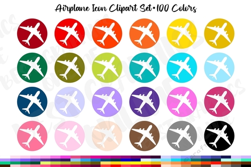 Airplane Planner Sticker Icon PNG Digital Planner Clipart - CUP1170475 ...