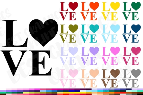 Love Clipart Heart Valentines Day Clip Art Illustration - CUP1211606 ...