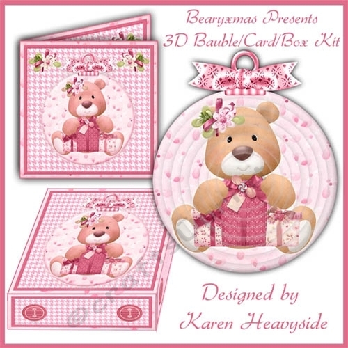 Bearychristmas Presents 3D Bauble,Card and Box Kit - CUP1002230_45357 ...