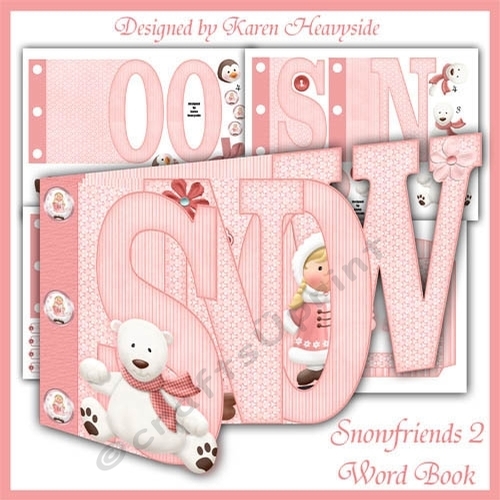 Snowfriends 2 word book - CUP1002248_45357 | Craftsuprint