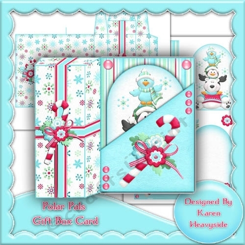 Polar Pals Gift Box Card - CUP1003038_45357 | Craftsuprint