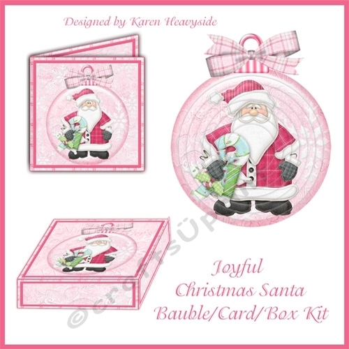 Joyful Christmas Santa 3D Bauble Card and Box - CUP1006681_45357 ...