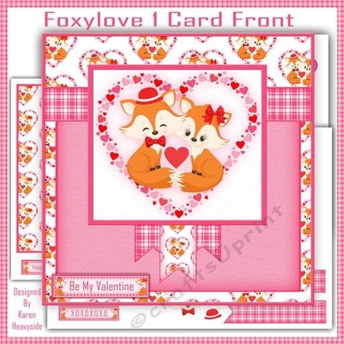 Foxylove 1 Card Front Kit - CUP1019687_45357 | Craftsuprint