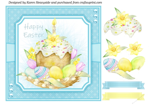 Eastergreetings 1 Card Front - CUP1096973_45357 | Craftsuprint