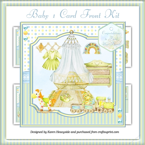 Baby 1 Card Front Kit - CUP1147192_45357 | Craftsuprint