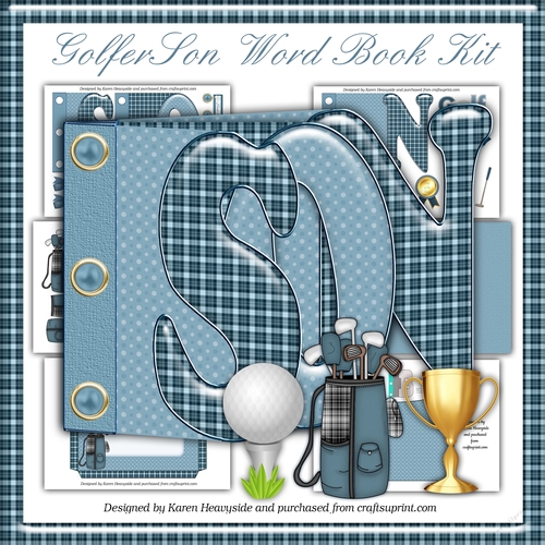 GolferSon Word Book Kit - CUP1150292_45357 | Craftsuprint