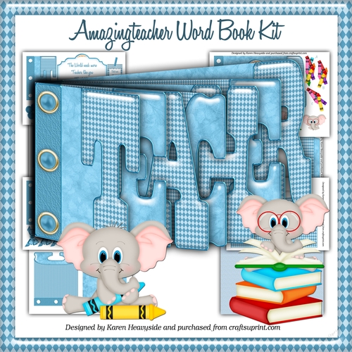 Amazingteacher Word Book Kit - CUP1162255_45357 | Craftsuprint