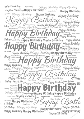 Happy Birthday Words Background Paper 12 - CUP1319544_14757 | Craftsuprint