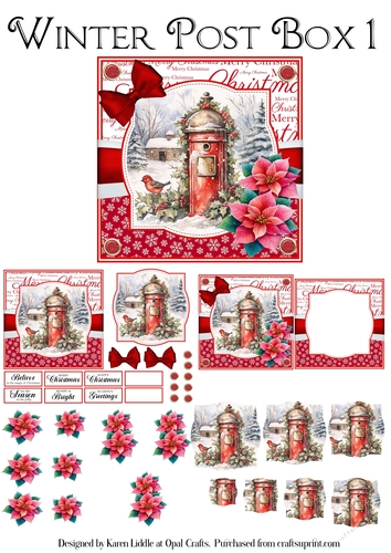 Winter Post Box 1 - CUP1326004_14757 | Craftsuprint