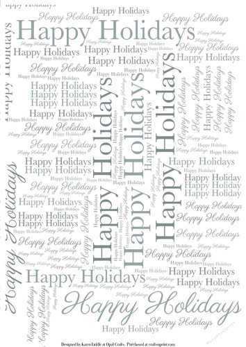 Happy Holidays Word Backing Paper - CUP1331571_14757 | Craftsuprint