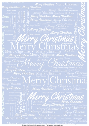 Merry Christmas Word Backing Paper on Light Blue Background ...