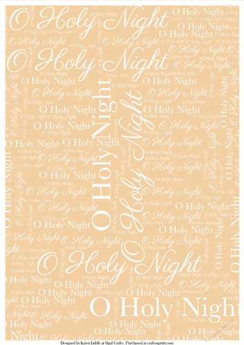 O Holy NIght Word Backing Paper on Light Beige Background - CUP1344737 ...