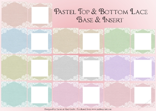 Top & Bottom Lace Pastel Base and Insert Set - CUP1357328_14757 ...
