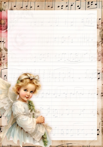 KPD23-Stationary-Christmas Angels 5 - CUP1247574_76091 | Craftsuprint