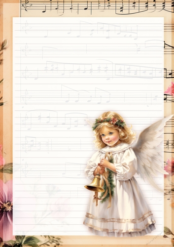 KPD23-Stationary-Christmas Angels 12 - CUP1248321_76091 | Craftsuprint