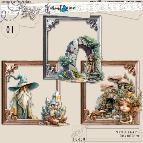 Cluster Frames - Enchanted 01 - CUP1295339_76091 | Craftsuprint