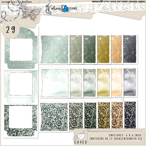 ENV 29-6 x 6inch-{matching BG 12-{8x8} Enchanted 01} - CUP1296006_76091 ...