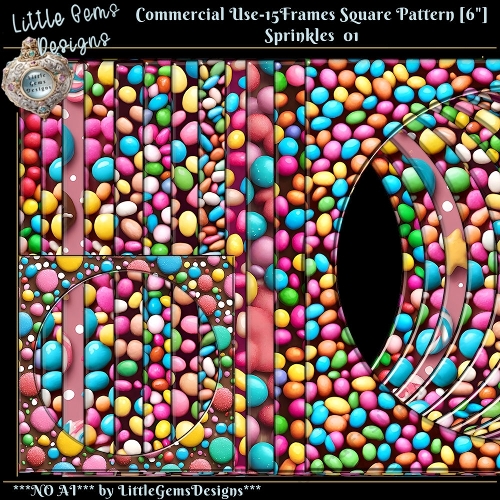 LGD25cu-Frames Square Pattern-Sprinkles 01 - CUP1357818_76091 | Craftsuprint