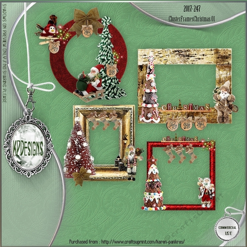 kpd17-247 Cluster Frames Christmas 01 - CUP809240_76091 | Craftsuprint