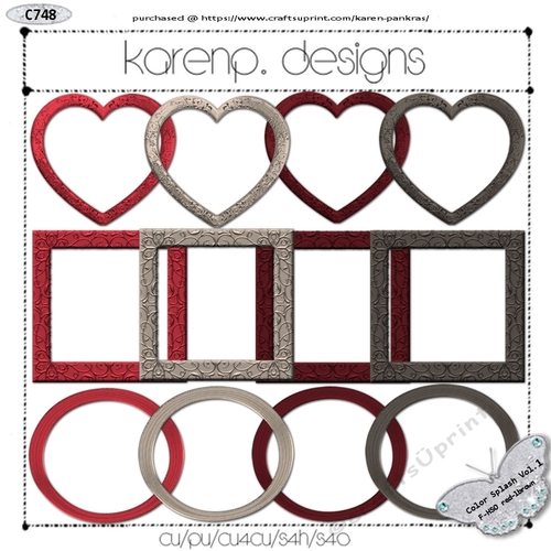 C748-Color Splash Vol.1-F-HSO red-lbrown - CUP970900_76091 | Craftsuprint